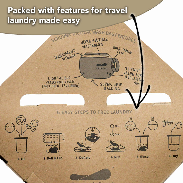 Scrubba tactical wash bag - portable washing machine for the field ...